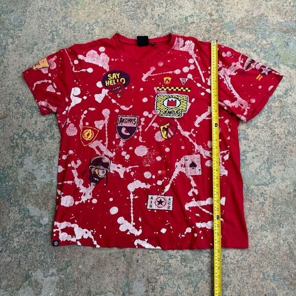 No Brand | Shirts | Akademics Streetwearpaint Splatter Y2k Shirt | Poshmark
